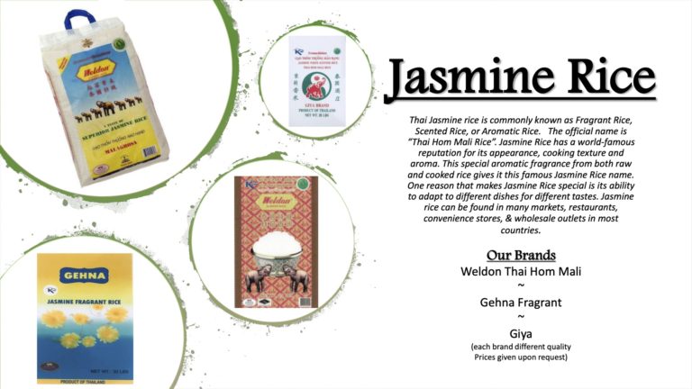 Jasmine Rice – Weldonfoods